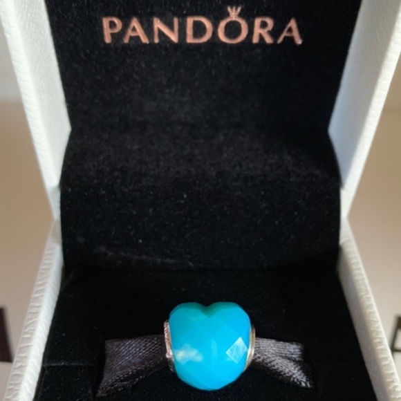 Pandora | Jewelry | Pandora Blue Heart | Poshmark